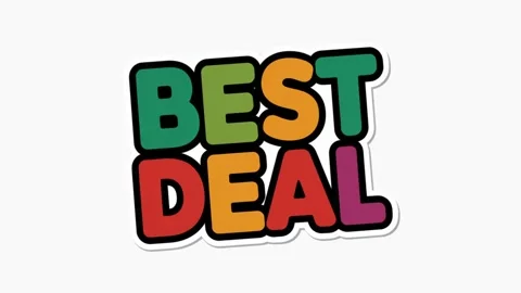 Best Deal Sticker Animation | Zoom In & ... | Stock Video | Pond5