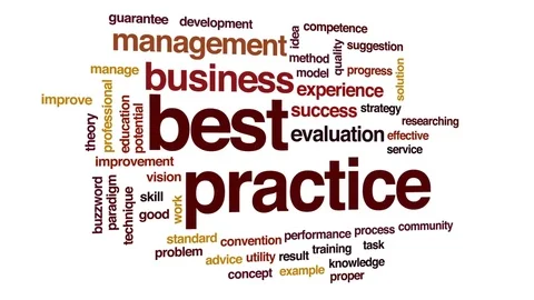 Best practice animated word cloud, text ... | Stock Video | Pond5