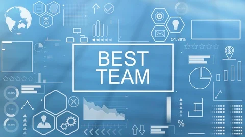 Best Team, Animated Typography | Stock Video | Pond5