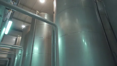 Beverage Production Factory Tank Contain... | Stock Video | Pond5