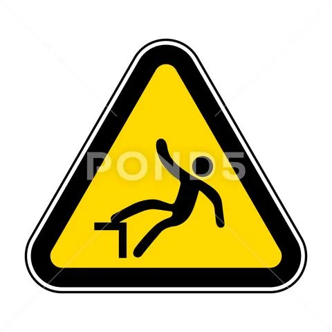 Beware Drop Symbol Sign Isolate On White Background,Vector Illustration ...