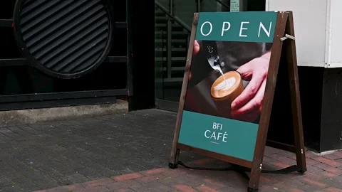 BFI Cafe is Open, London, United Kingdom | Stock Video | Pond5