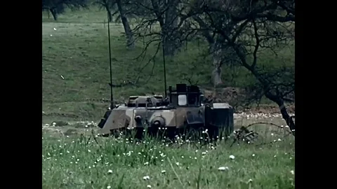 A BGM-71 TOW anti-tank missile is launch... | Stock Video | Pond5