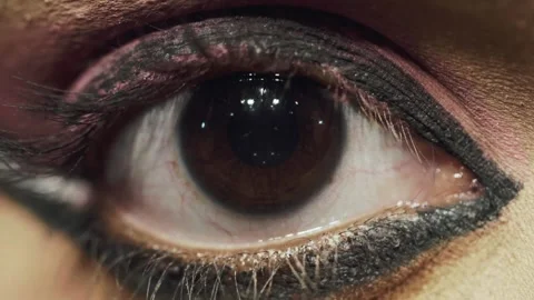 Bharatanatyam dancer eye closeup | Stock Video | Pond5