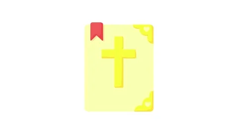 Bible icon animation | Stock Video | Pond5