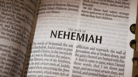 The Bible-The Old Testament Book of Nehe... | Stock Video | Pond5