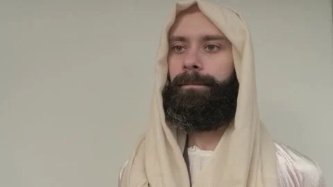 biblical scene, Jesus Christ, young pens... | Stock Video | Pond5