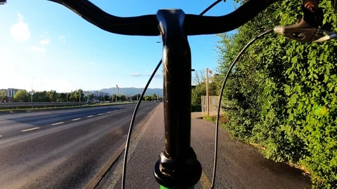 Bicycle Ride Trough City Streets On A Su... | Stock Video | Pond5