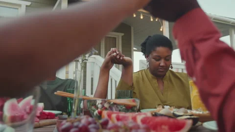 Big African American Family Praying duri... | Stock Video | Pond5