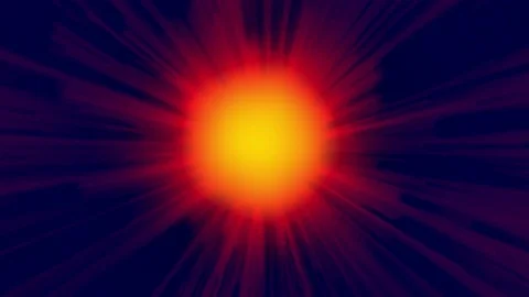 Big Animated Sun with Rays Shining Backg... | Stock Video | Pond5