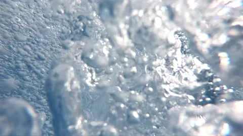 Big blue underwater bubbles rising to su... | Stock Video | Pond5