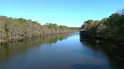 Big Cypress Bayou River at Caddo Lake St... | Stock Video | Pond5