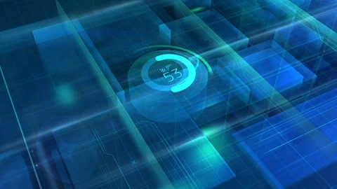 Big Data 3d Infographic Background With Stock Video Pond5