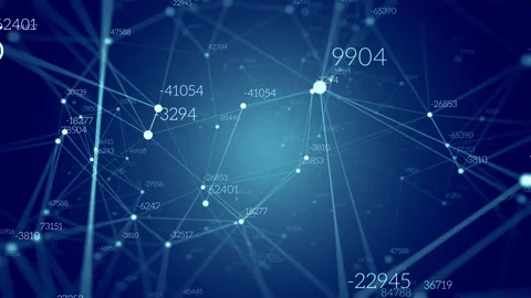 big data numbers lines background | Stock Video | Pond5