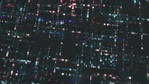 Big data sorting seamless loop 3D render... | Stock Video | Pond5