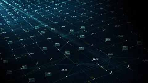 Big data visualization concept. Machine ... | Stock Video | Pond5