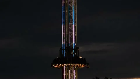 Drop Towers Stock Video Footage | Royalty Free Drop Towers Videos | Pond5