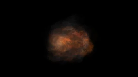 Big explosion on black, green screen and... | Stock Video | Pond5