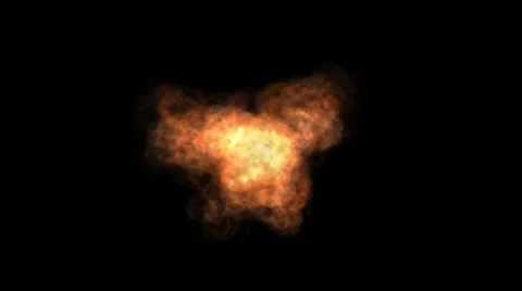 Big explosion on black, green screen and... | Stock Video | Pond5