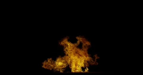 Big fire explosion ground sparks from th... | Stock Video | Pond5
