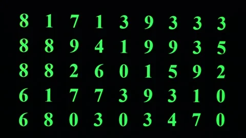 Random Numbers Stock Video Footage | Royalty Free Random Numbers Videos ...
