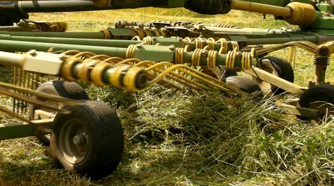Hay Turning Machine Stock Footage ~ Royalty Free Stock Videos | Pond5
