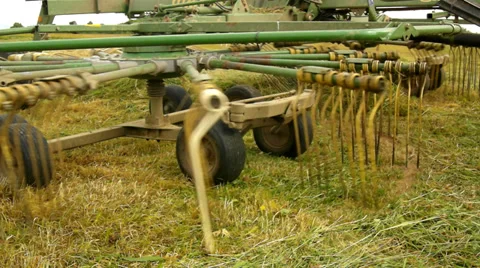 Hay Turning Machine Stock Footage ~ Royalty Free Stock Videos | Pond5