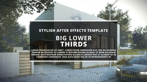 After Effects Template: Big Lower Thirds II #98889082