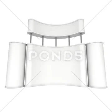 Big Pop Up Banner Stand with Columns: Graphic #58869497