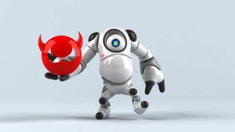 Big robot - 3D Animation | Stock Video | Pond5