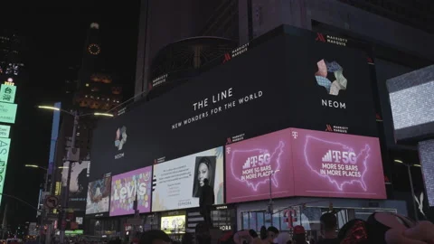 Big Screen around Times Square in New Yo... | Stock Video | Pond5