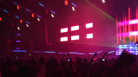 Concert Crowd Big Screen Stock Footage ~ Royalty Free Stock Videos | Pond5