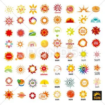 Big set of vector logos sun: Royalty Free #48542994
