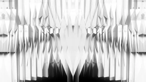 Big Sharp forms turning 3D Texture Proje... | Stock Video | Pond5