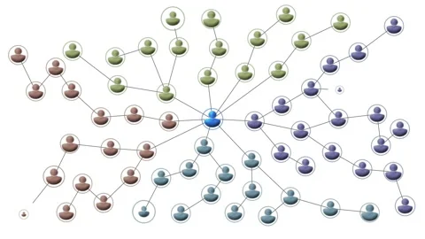 Big Social Network Concept With Colorful... | Stock Video | Pond5