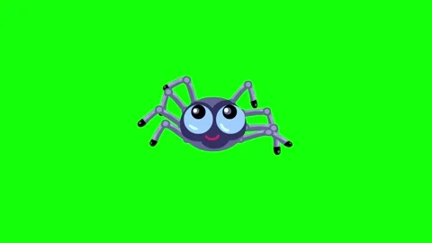 Big spider cartoon character insect anim... | Stock Video | Pond5