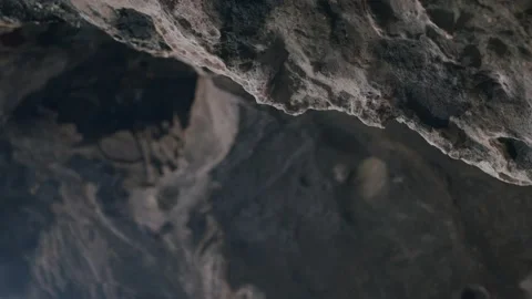 big Stalagmite structure inside a cave | Stock Video | Pond5