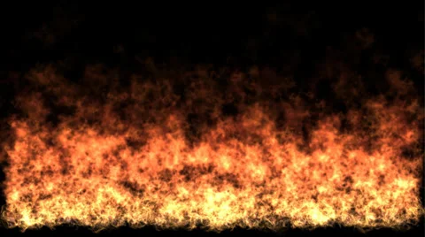 big wide fire, flame - alpha channel, no... | Stock Video | Pond5