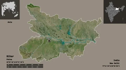 Bihar Map LATEST FOLDING MAP OF BIHAR (HINDI)