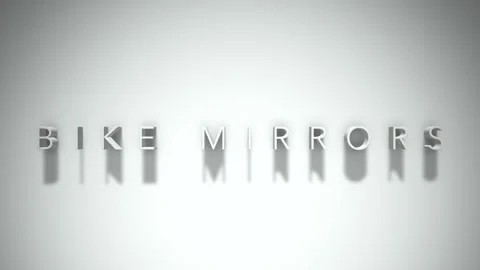 bike mirrors 3D title animation white te... | Stock Video | Pond5