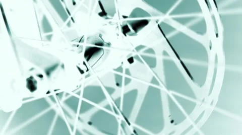 Bike wheel hub turning on green screen t... | Stock Video | Pond5