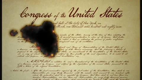 Constitution Burning Stock Video Footage | Royalty Free Constitution ...