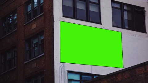 Billboard Building Green Screen Panel Wa... | Stock Video | Pond5