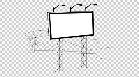 Sign Billboard Sketch Stock Video Footage | Royalty Free Sign Billboard ...