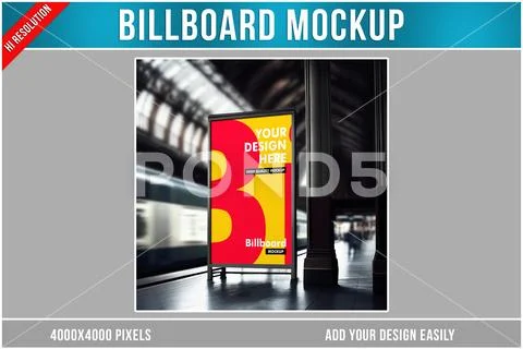 Billboard Mockup ~ PSD Photoshop Template #245503558 | Pond5