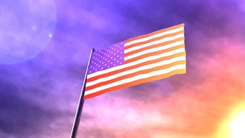 In Rise Sun Flag Stock Videos – Royalty-Free HD & 4K Videos