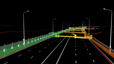 The BIM model of the underground infrast... | Stock Video | Pond5