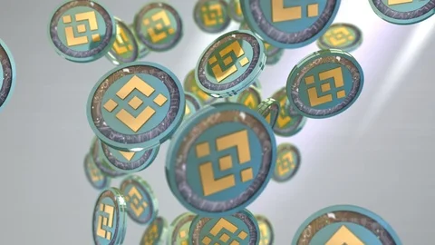 Binance coin, Digital currency animation... | Stock Video | Pond5