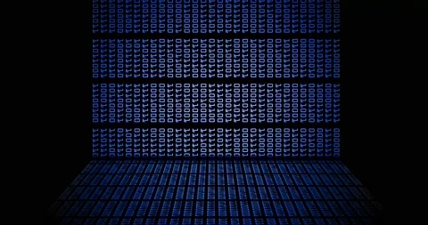 binary code in abstract background | Stock Video | Pond5