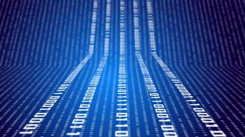 Binary code on abstract technology backg... | Stock Video | Pond5